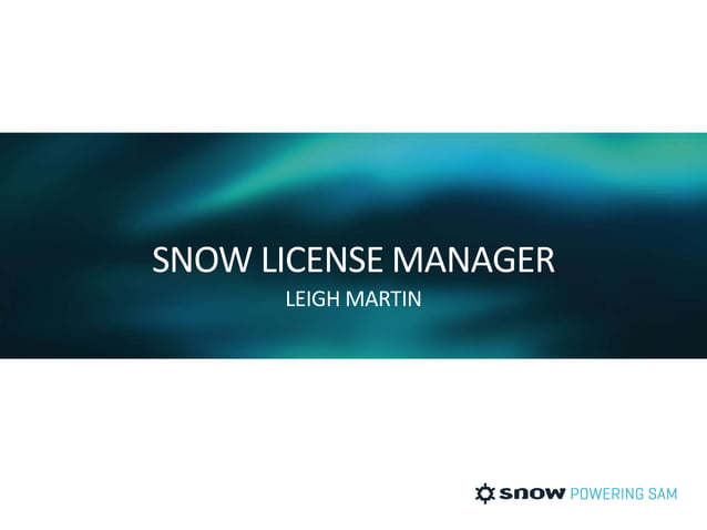 Snow Software ITAM Review Tools Day | PPTX