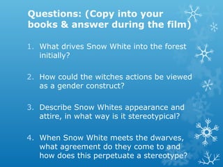 Gender Constructs - Snow white | PPT