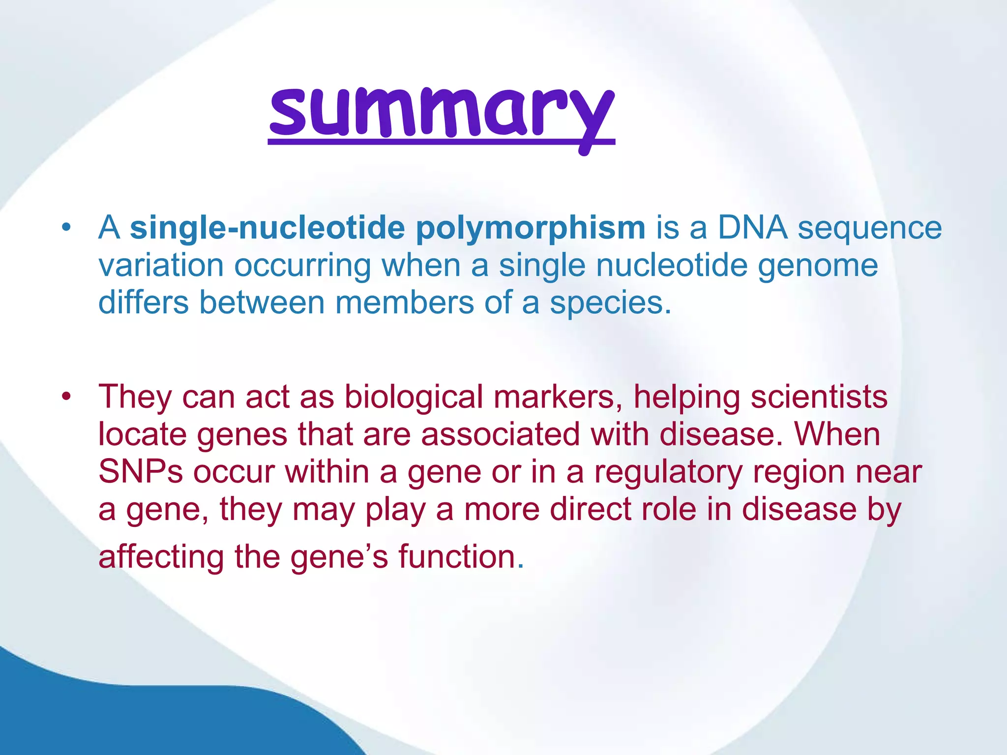 Snp | PPT