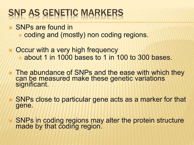 SNP | PPTX | Genetics | Science