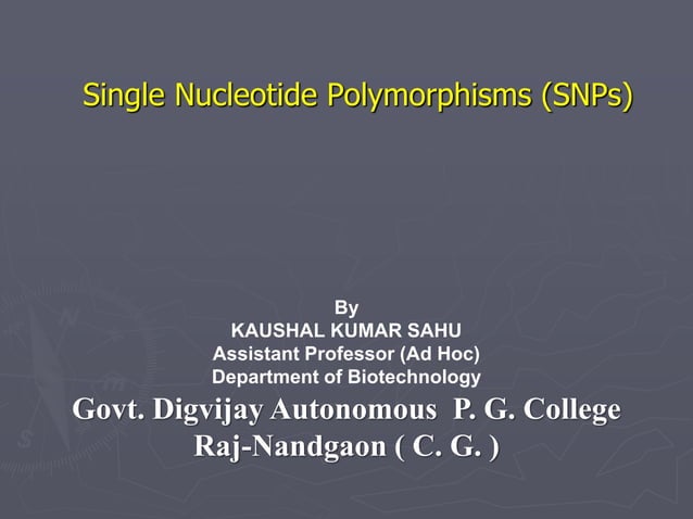 Single nucleotide polymorphism, (SNP) | PPT | Chemistry | Science