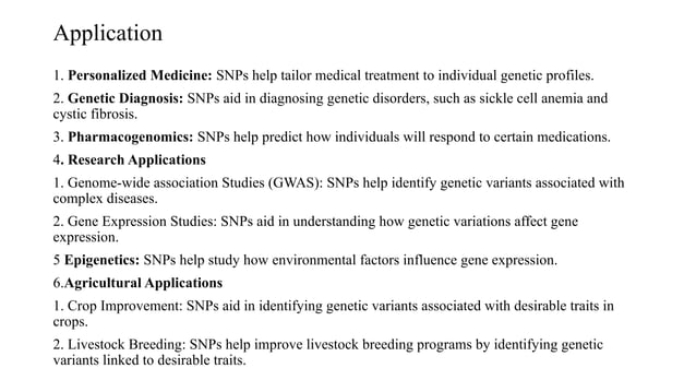SNP Mapping diseases lifesciences and genetics | PPT
