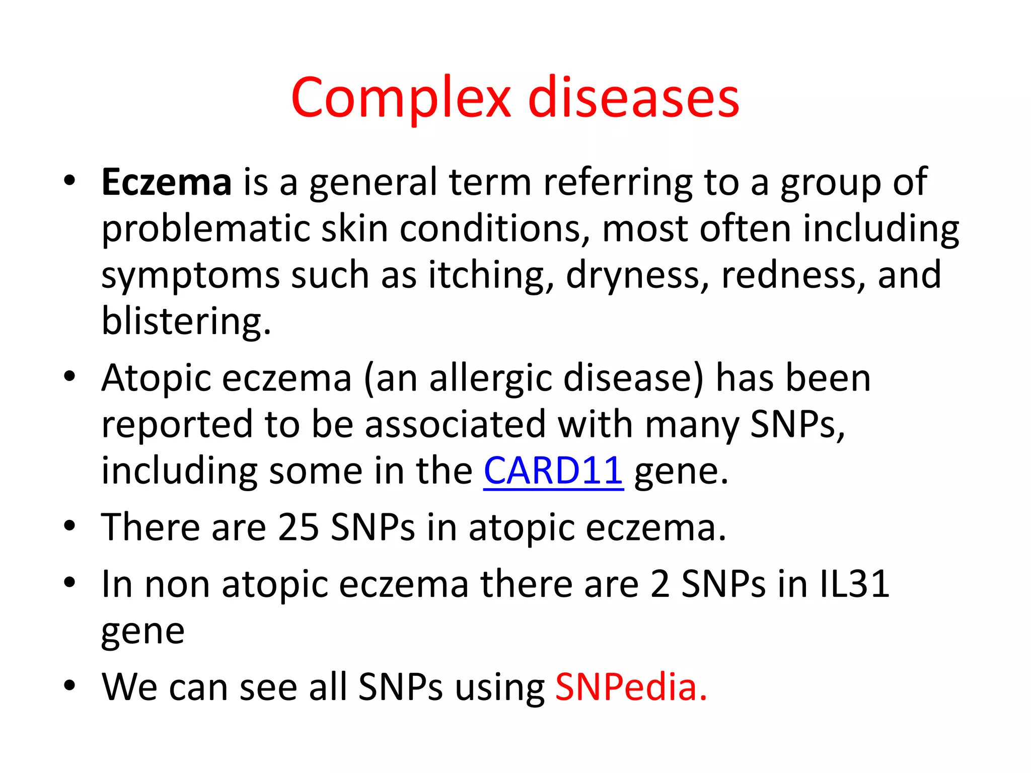 Snp and its role in diseases | PPTX