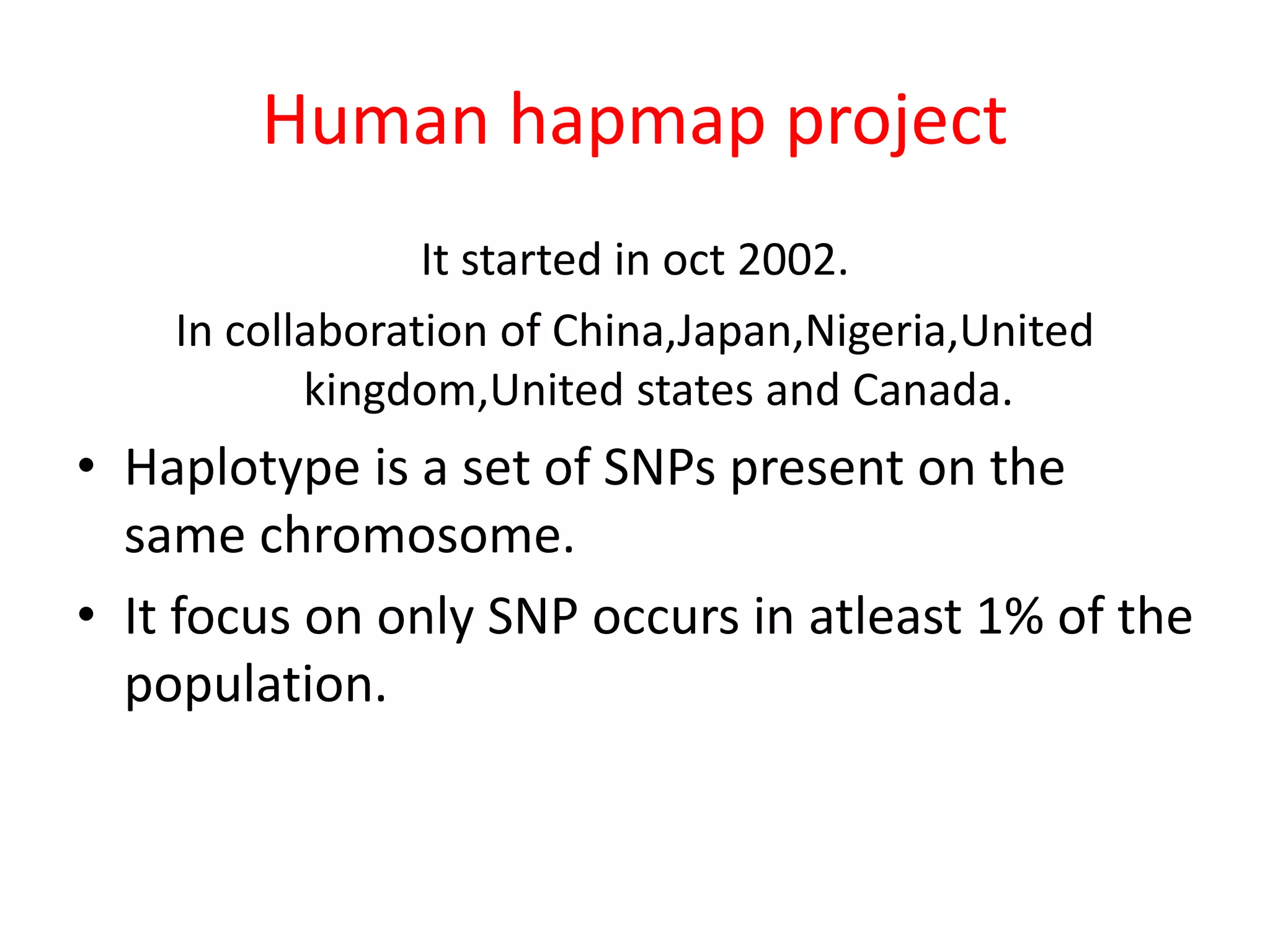 Snp and its role in diseases | PPTX