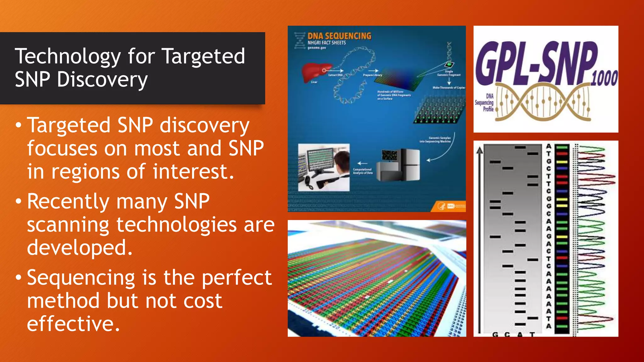 Snp Detection Methods And Applications Pptx