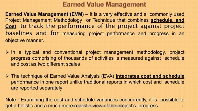 #Measuring Project Performance - Earned Value Management System# By SN Panigrahi | PPTX | Stocks ...
