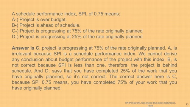 #Measuring Project Performance - Earned Value Management System# By SN ...
