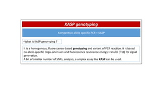 Snp genotyping | PPTX
