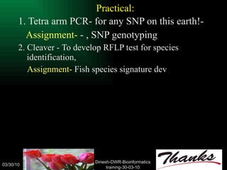 Snp Genotyping Methodlogy Dwr 30 03 10 | PPT