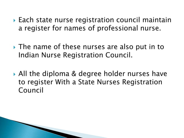 ppt on State Nurses registration Council | PPTX
