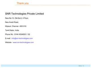 SNR Technologies | PPT