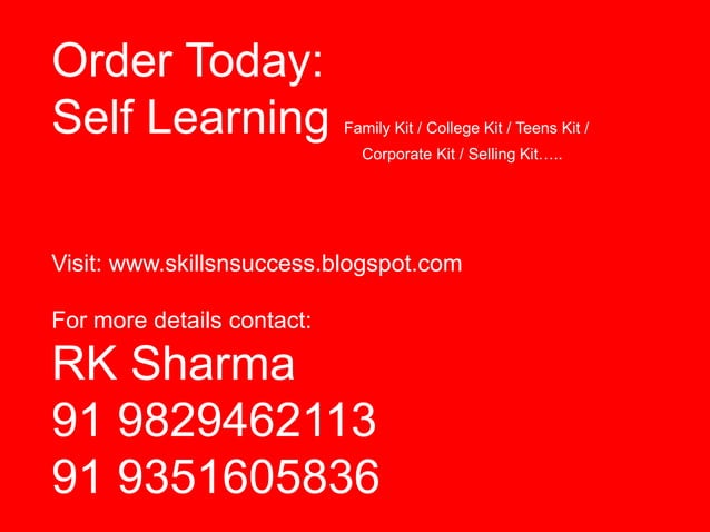 Self Learning Kit | PPTX