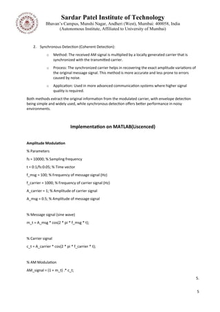 AM Modulation and Demodulation Using MATLAB.docx