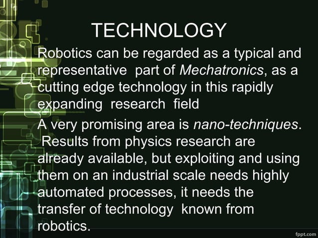 Robotics –The Future of Mankind | PPT