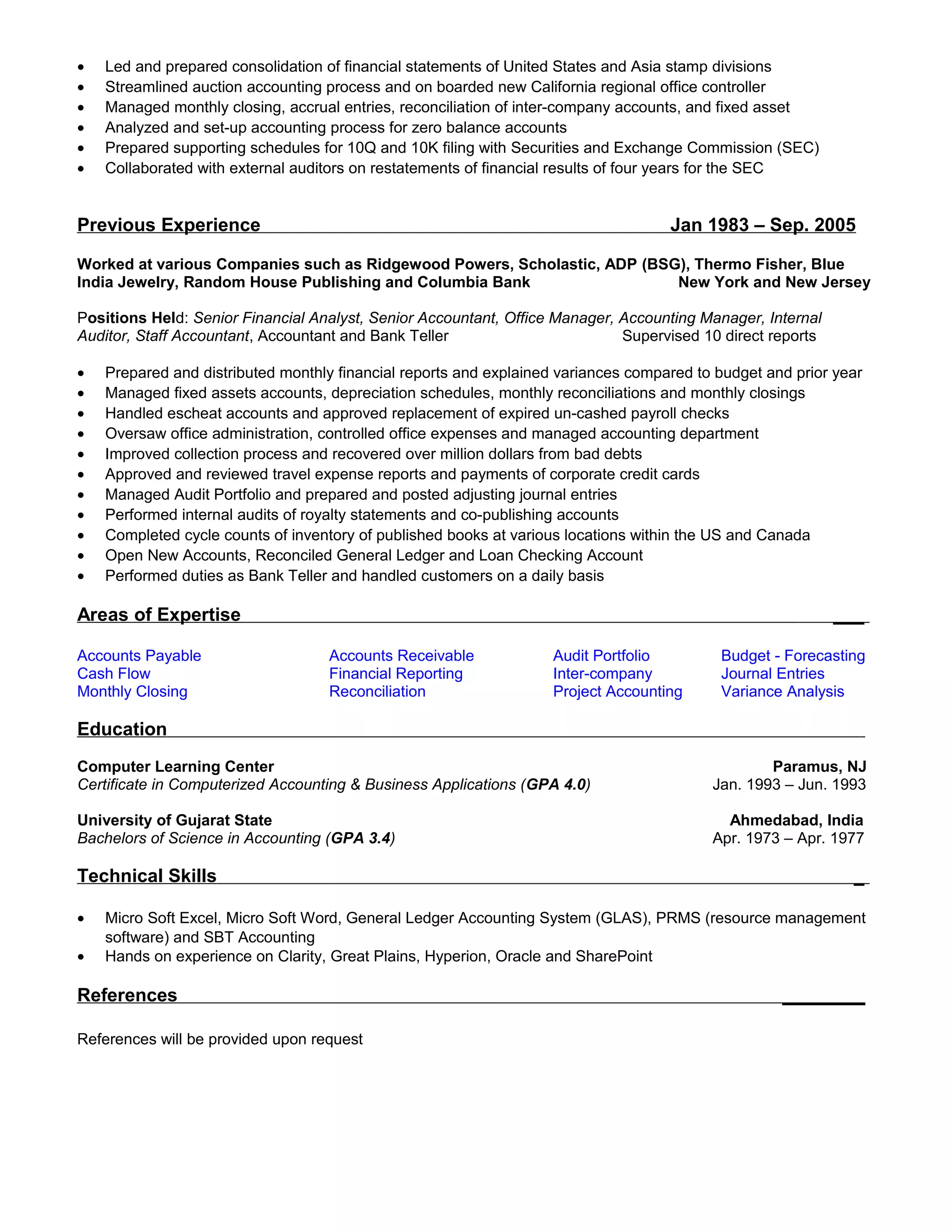 S Shah resume 05-2016 | DOC