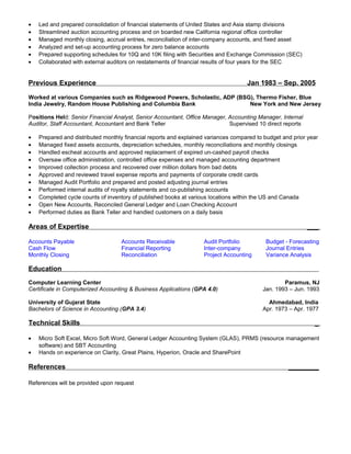 S Shah resume 05-2016 | PDF