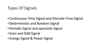 Signals and Systems: Energy and Power Signals | PPTX