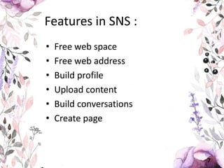 Sns for education | PPT