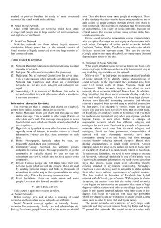 Network Structure For Social Network | PDF