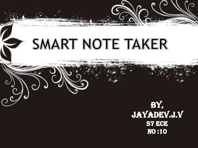 Smart Note Taker | PPTX