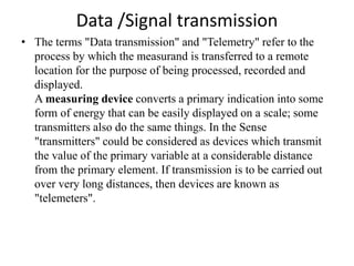 Sensors and transducers: module 4 | PPTX
