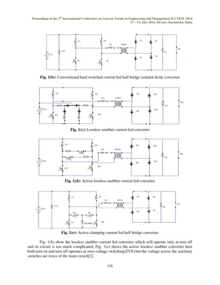 Snubberless current fed half bridge isolated converter for fuel cell ...