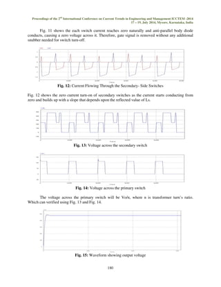 Snubberless current fed half bridge isolated converter for fuel cell ...