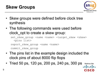 Implementing Useful Clock Skew Using Skew Groups | PDF