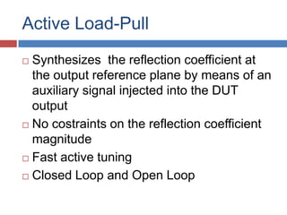 60 GHz mixed signal active load pull for millimeter wave devices ...
