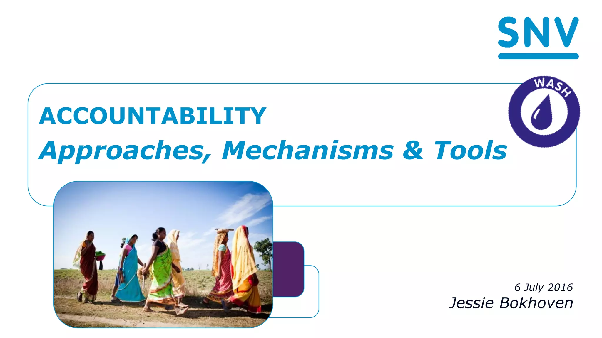 Accountability : approaches, mechanisms & tools | PDF