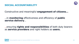 Accountability : approaches, mechanisms & tools | PPT