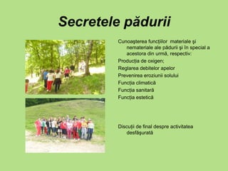 Să învăţăm despre pădure | PPT