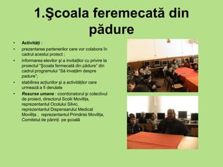 Să învăţăm despre pădure | PPT