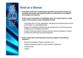 SNW Spring 10 Presentation General | PDF