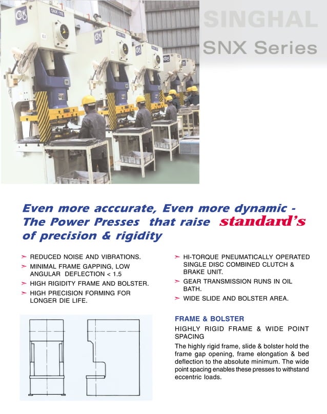 SEW Power Presses: SNX Serese Power Press Brochure | PDF