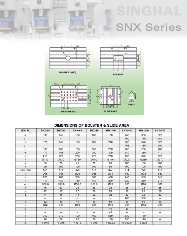 SEW Power Presses: SNX Serese Power Press Brochure | PDF