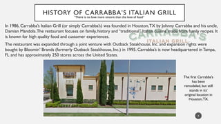 Brand Comparison Paper Olive Garden vs. Carrabba's Italian Grill | PDF