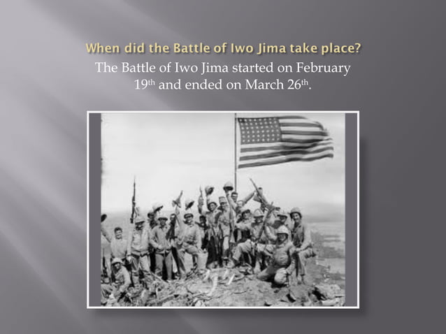 Iwo Jima | PPT | Death, Injury, or Military Conflict | Sensitive Topics