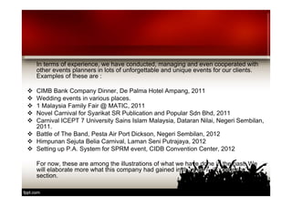 Snyzer Management company profile - Event Management Company | PPT