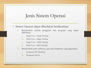 Konsep dan Sejarah Sistem Operasi | PPT