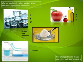 Ublažavanje bola kod uboda pčele | PPTX