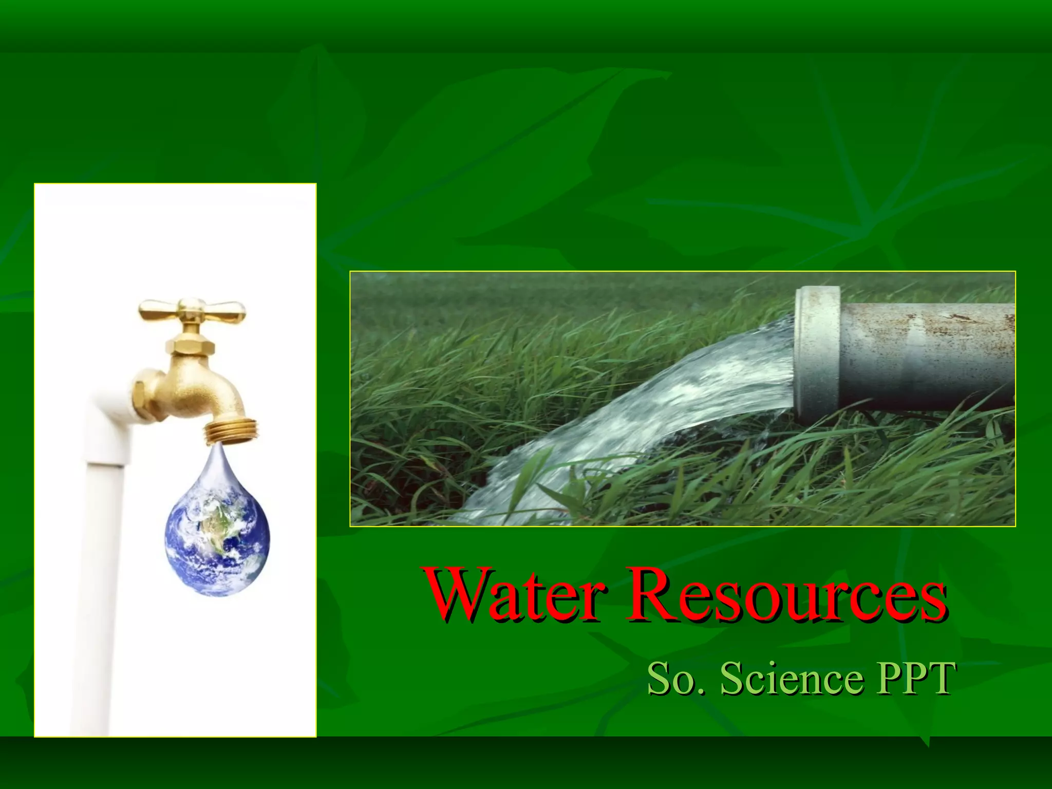 Water Resources ppt scinece project | PPT