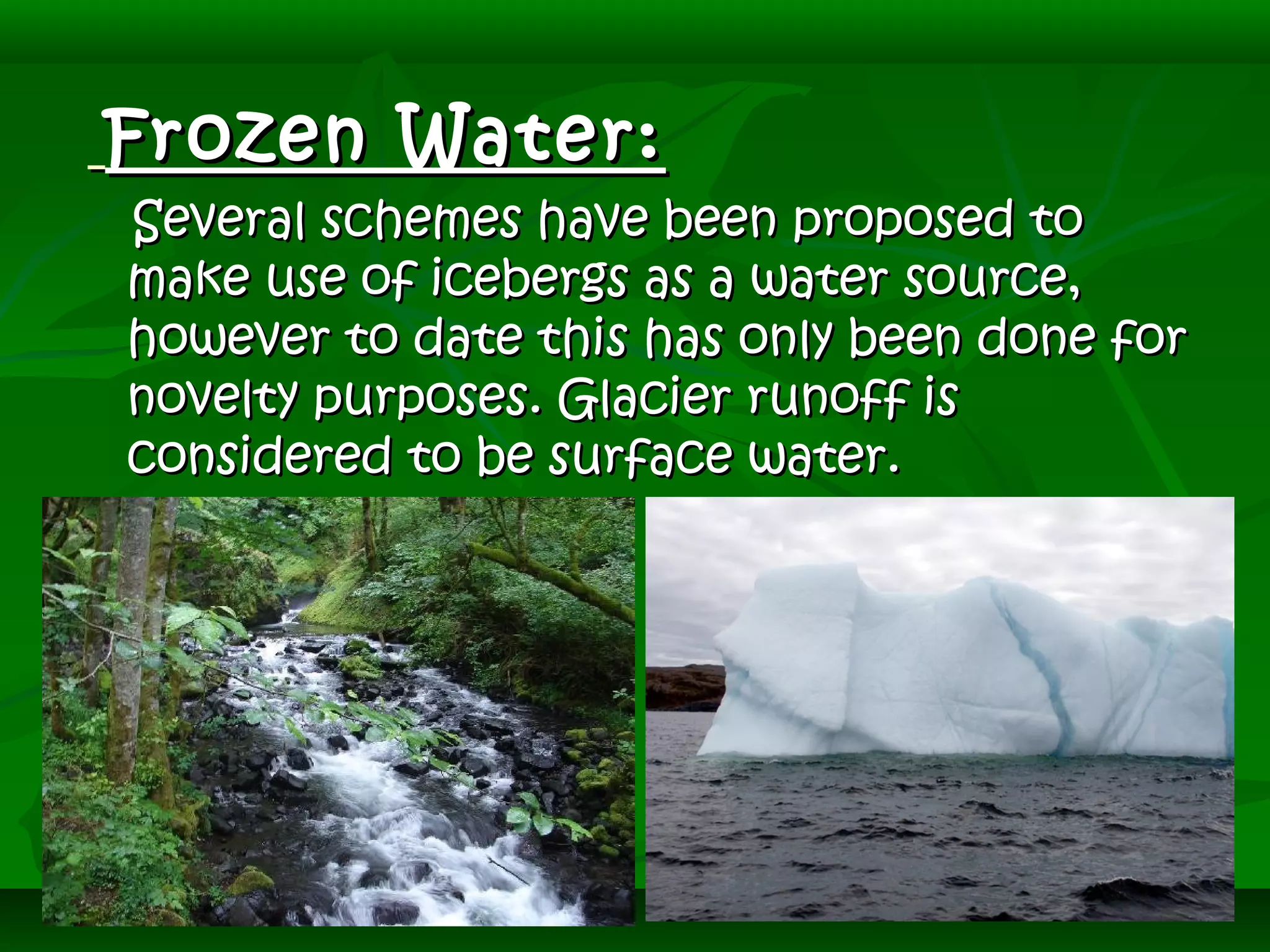 Water Resources ppt scinece project | PPT