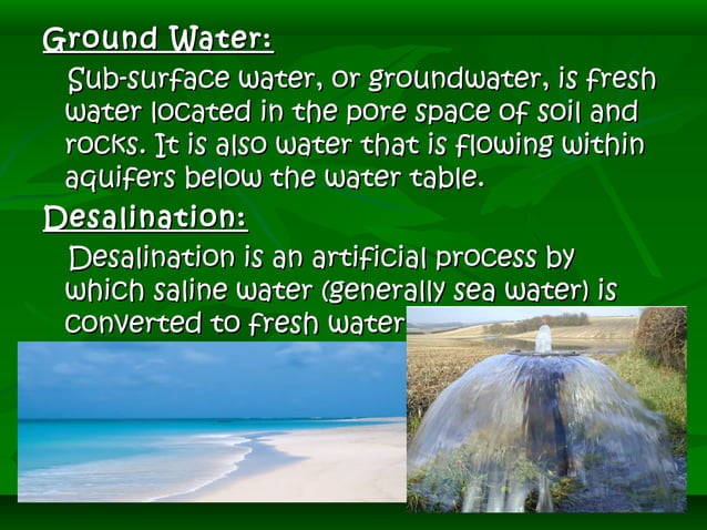 Water Resources ppt scinece project | PPT