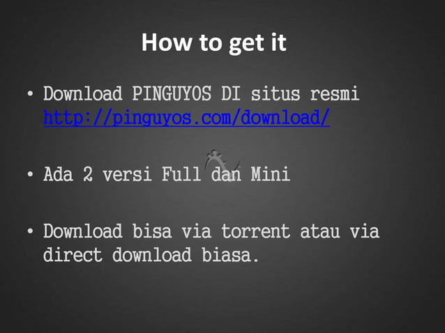 So 2 - Tentang LINUX pinguy OS | PPT