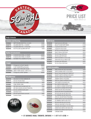 SO-CAL Speed Shop Eastern Canada | PDF | Auto Type | Automotive