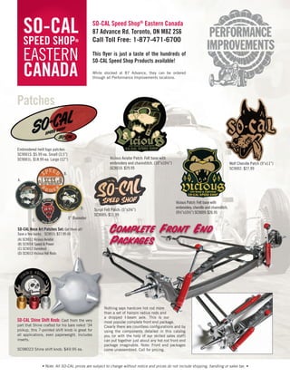 SO-CAL Speed Shop Eastern Canada | PDF | Auto Type | Automotive