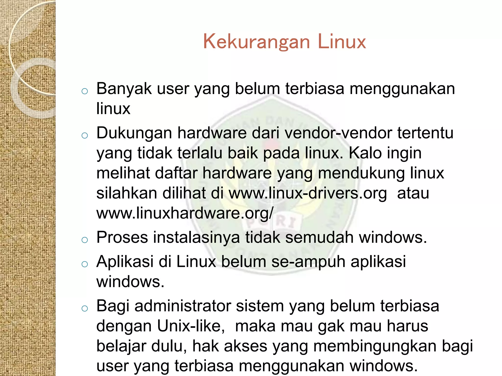 Presentasi OS Linux | PPTX