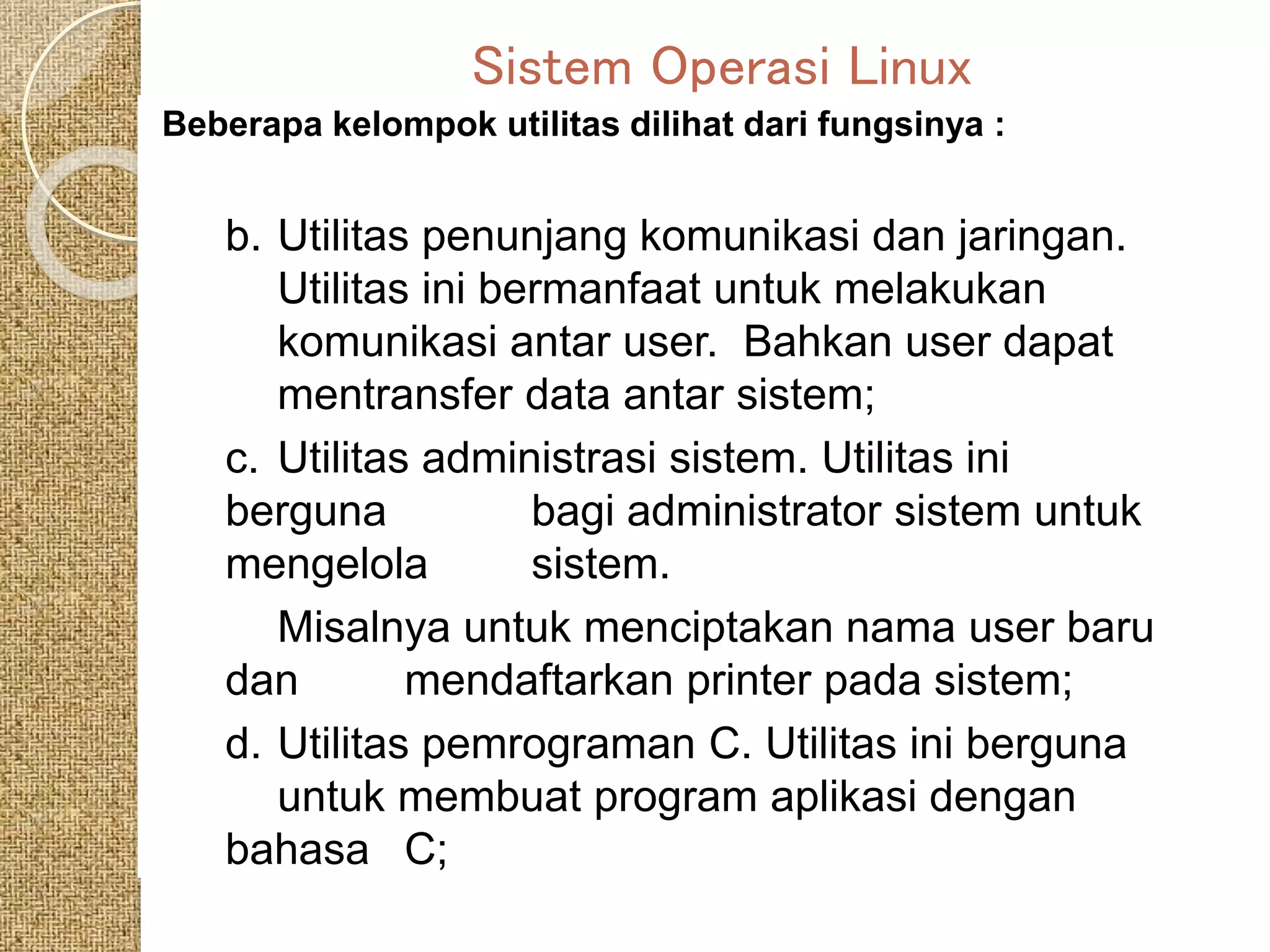 Presentasi OS Linux | PPTX
