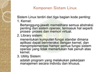 Presentasi OS Linux | PPTX